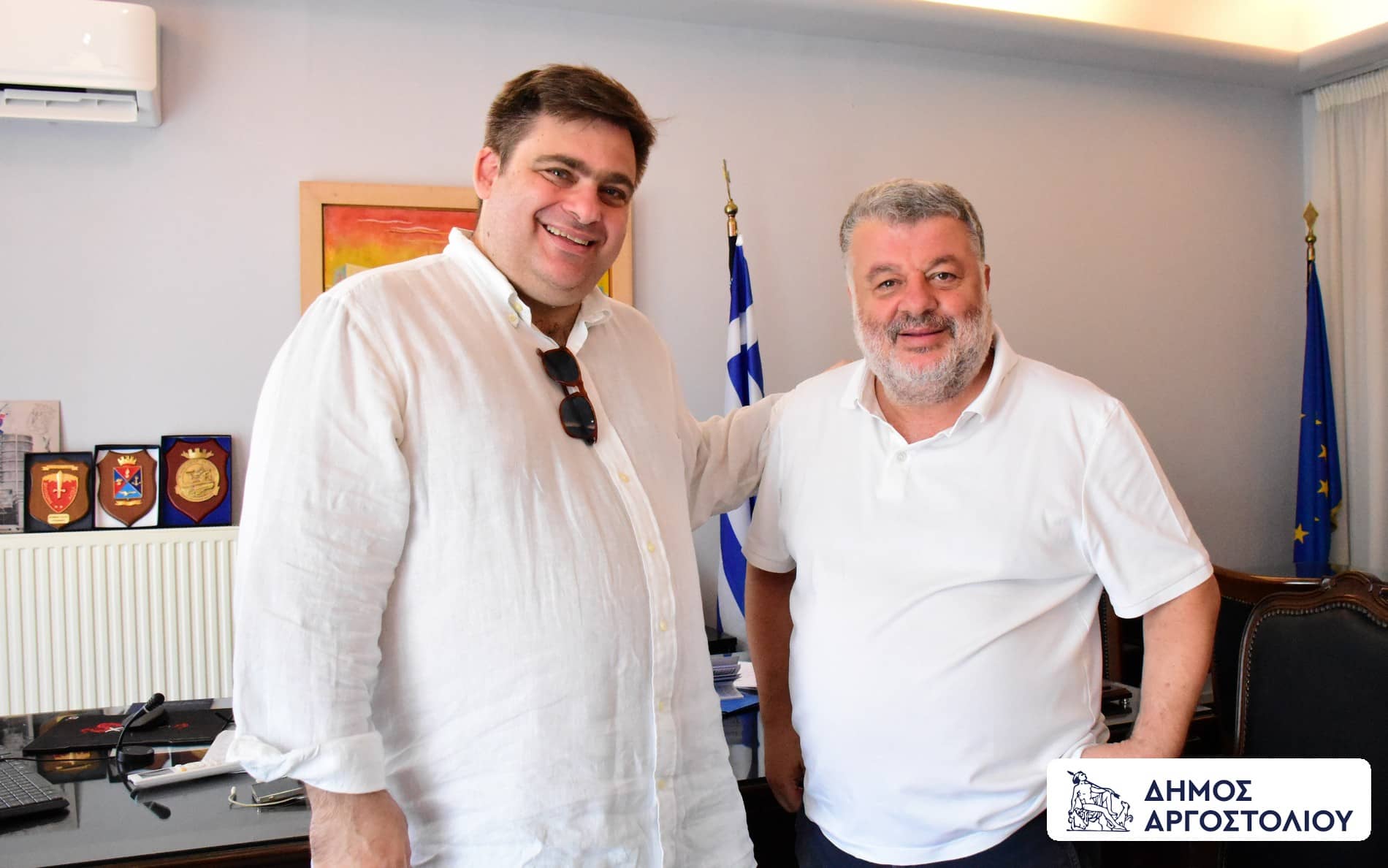 Επίσκεψη Προέδρου Κεντρικής Ένωσης Επιμελητηρίων Ελλάδος στον Δήμαρχο ...